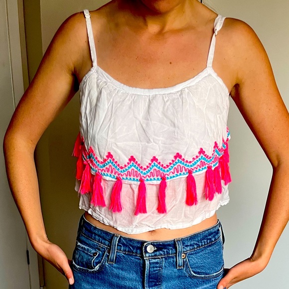 Bali Queen | Tops | Bali Queen Fiesta Crop Top | Poshmark